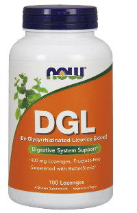 DGL 400 mg (100 Lozenges) NOW Foods 2025