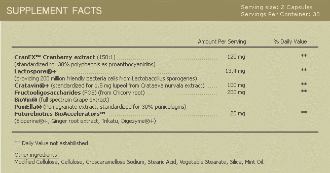 CranBiotic (60 vcaps) 2018 Futurebiotics)
